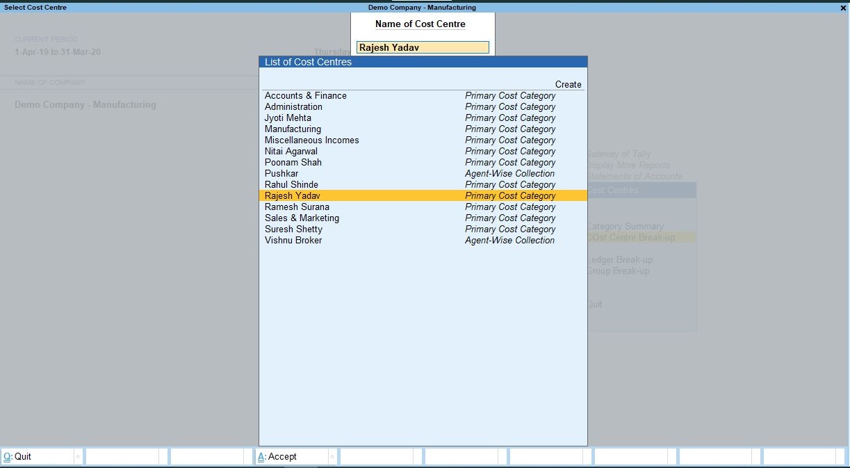 How to Prepare Cost Centre P&L Reporting in Tally & BI Tools - Easy Reports