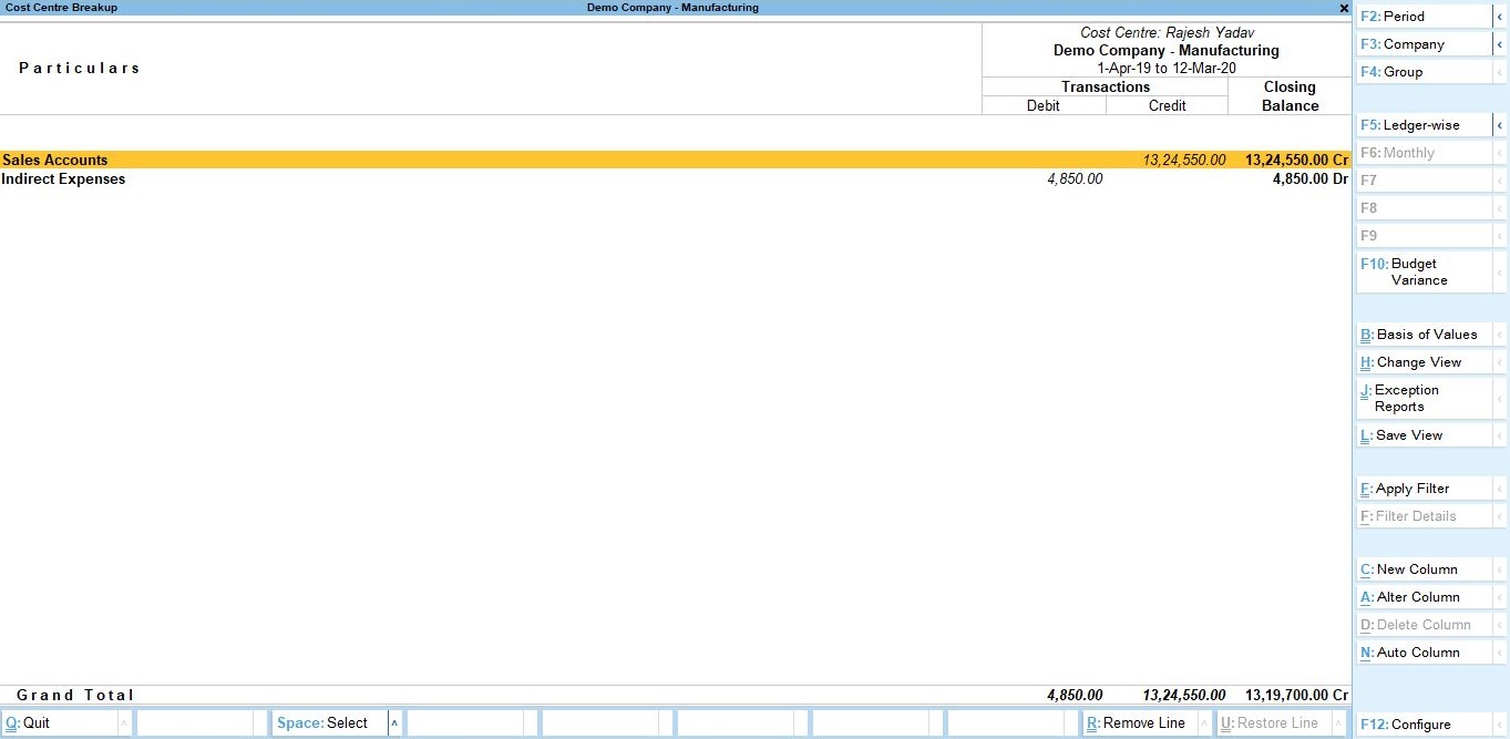 How to Prepare Cost Centre P&L Reporting in Tally & BI Tools - Easy Reports