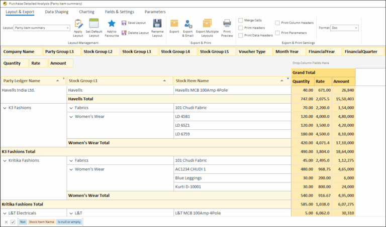 How to Analyze Purchase Data from Tally - Easy Reports